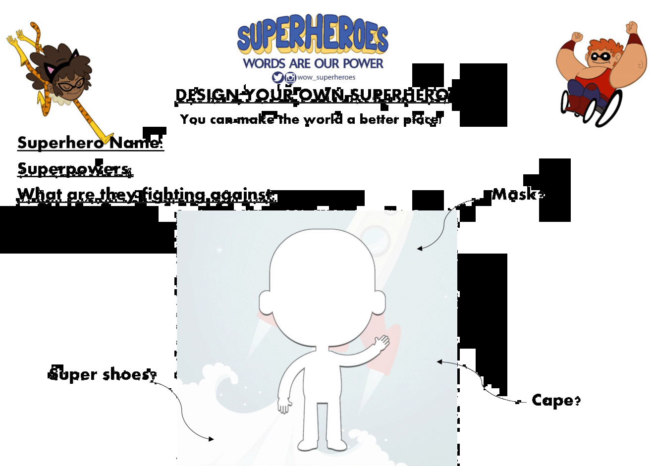 Superheroes - Evaluation & Resources - Writing on the Wall