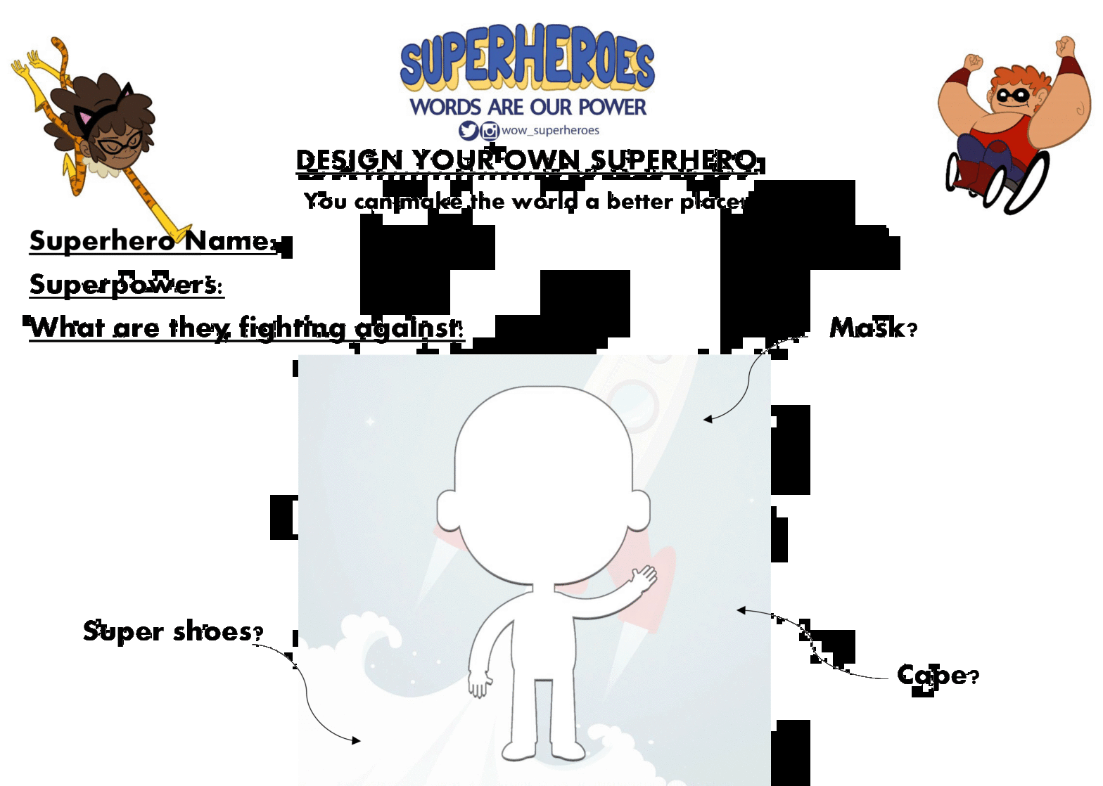 Superheroes - Evaluation & Resources - Writing on the Wall