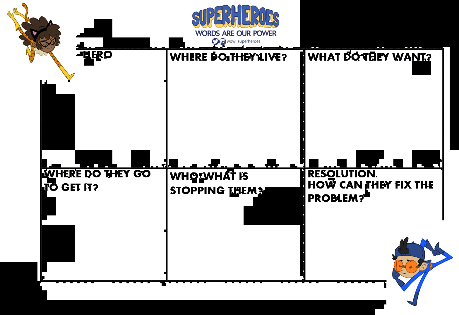 Superheroes - Evaluation & Resources - Writing on the Wall
