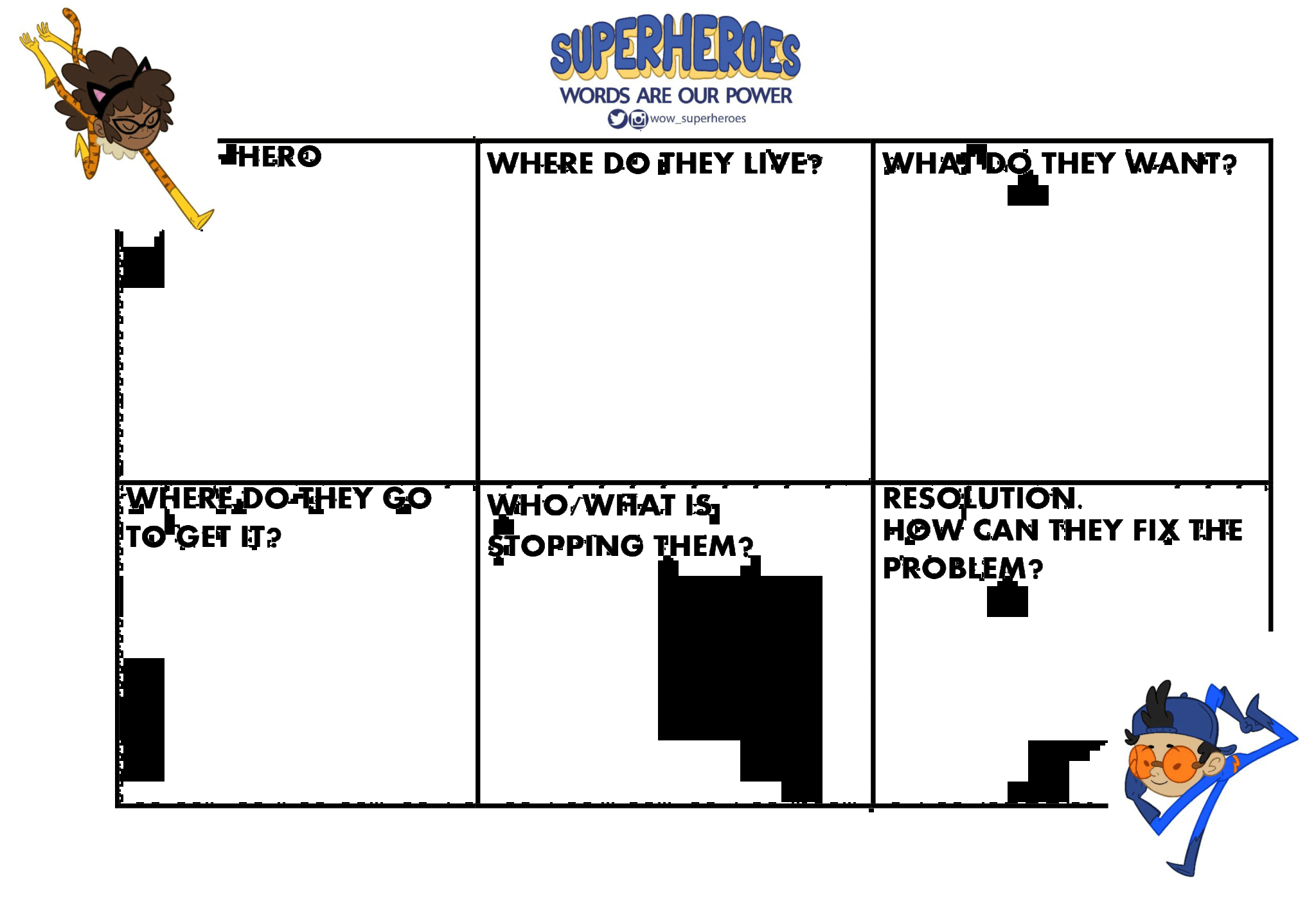 Superheroes - Evaluation & Resources - Writing on the Wall